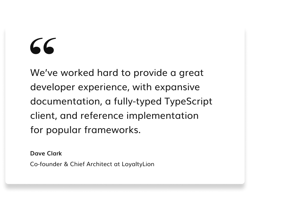 Headless Loyalty API - LoyaltyLion